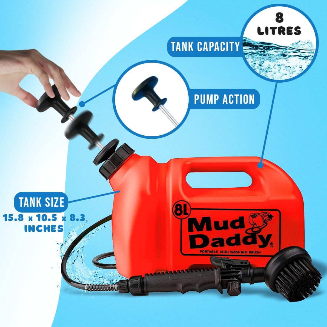 Mud Daddy® 8 Litre Original Portable Washing Device – muddaddy.co.uk