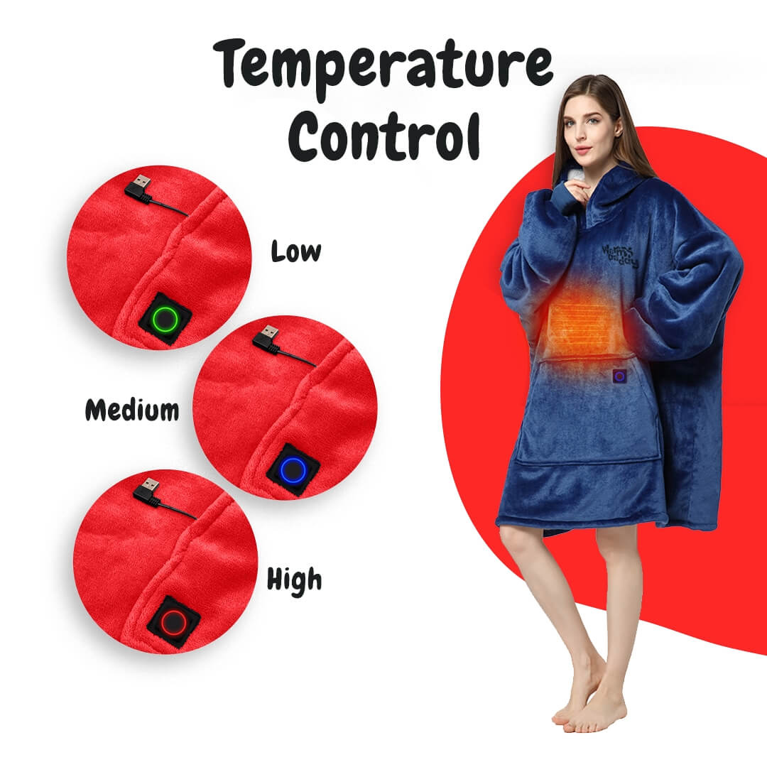 Warm Daddy® Full-Body Heated Robe (Front & Back) – muddaddy.co.uk
