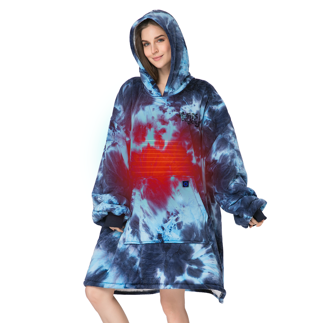 Warm Daddy® Full-Body (Front & Back) Heated Robe with Power Bank ...